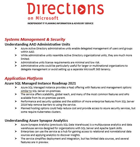 Directions on Microsoft